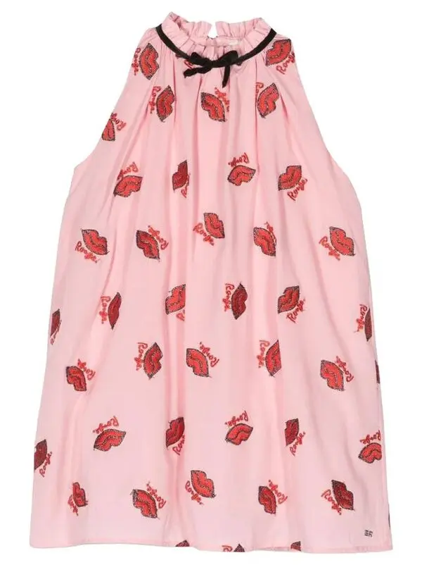 Sonia Rykiel Paris Kisses Pinafore Dress - Pink