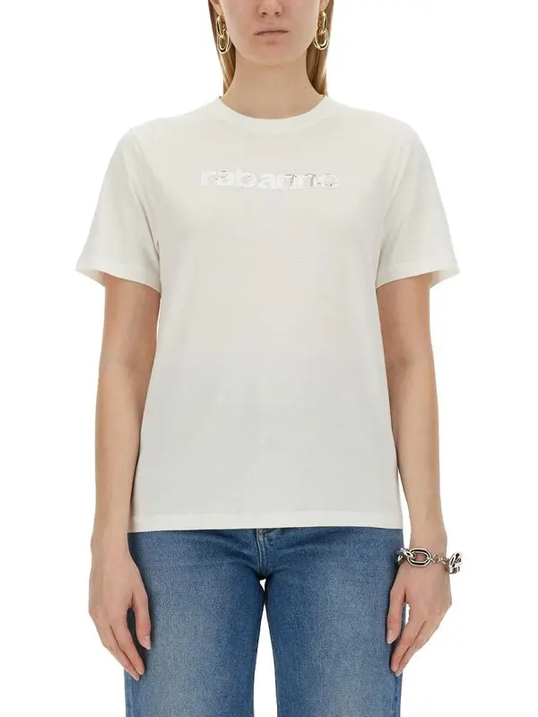 Rabanne Logo T-shirt - White