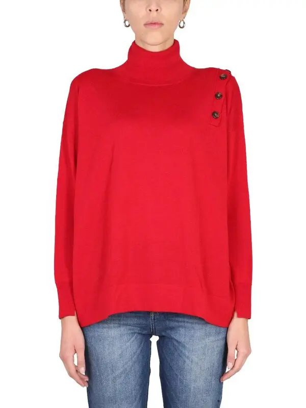 STEFANO MORTARI Turtleneck Shirt - Red