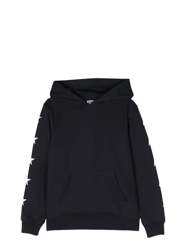 GOLDEN GOOSE Hoodie With Star Details - Blue