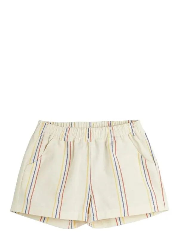 MINI RODINI Stripe Woven Shorts - White