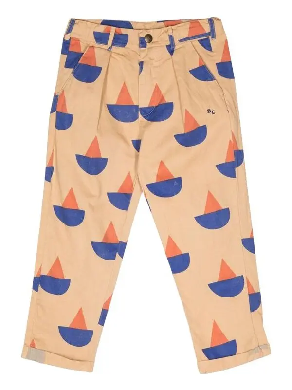 BOBO CHOSES Sailboat Print Chino Pants - Multicolour