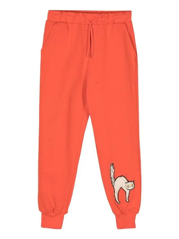 MINI RODINI Sweatpants With Graphic - Red