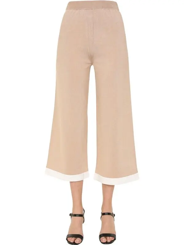Moschino Cropped Trousers - Beige