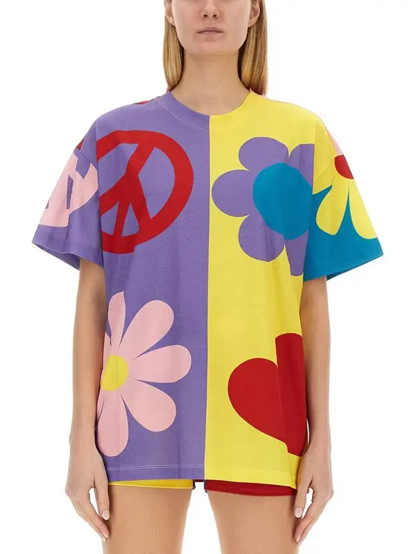 Moschino Symbols Jersey T-shirt - Multicolour