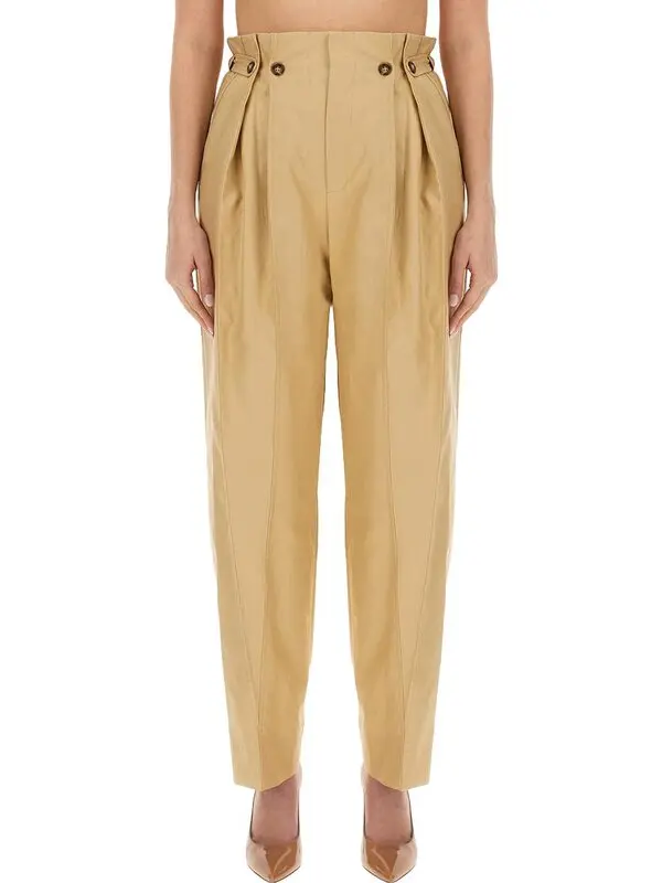 Victoria Beckham Gathered Waist Pants - Beige