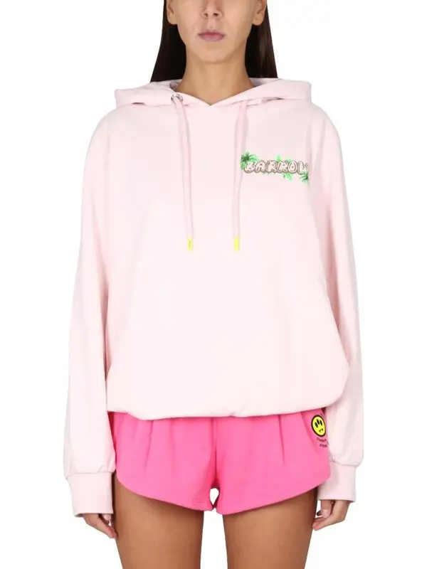 BARROW Sweatshirt With Logo Print - Pink