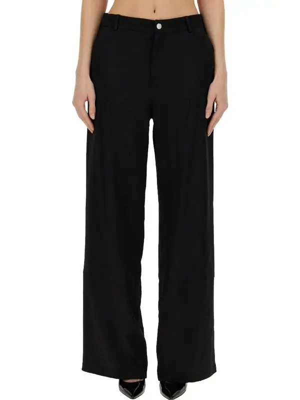 Moschino Wide Leg Pants - Black