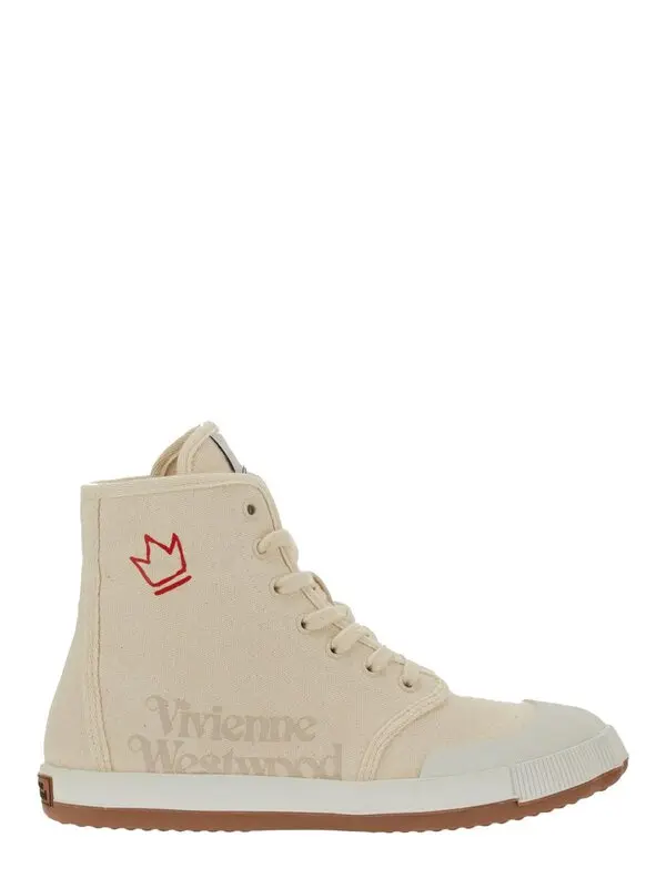VIVIENNE WESTWOOD High Top Sneaker - White