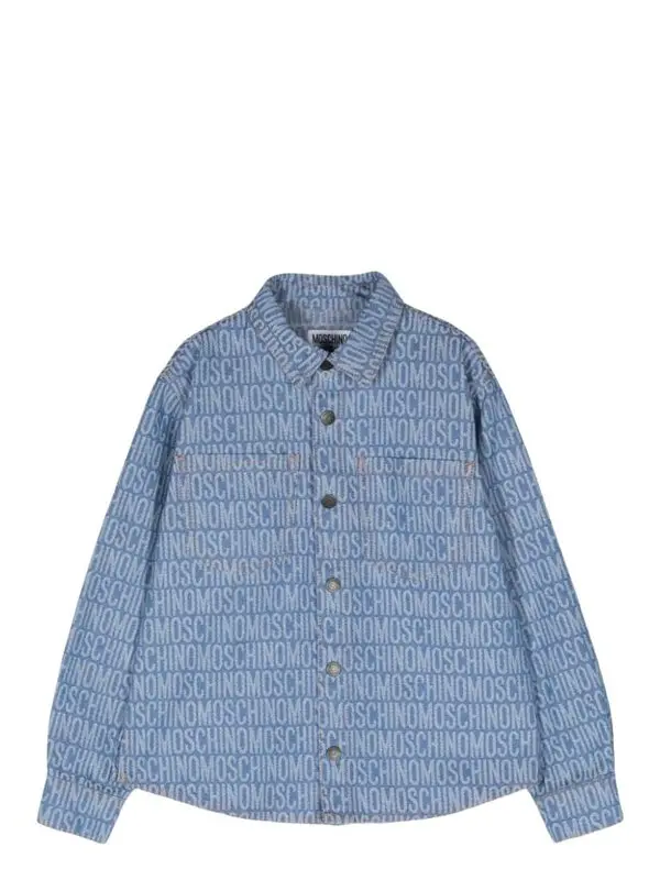Moschino Printed Button-down Shirt - Denim