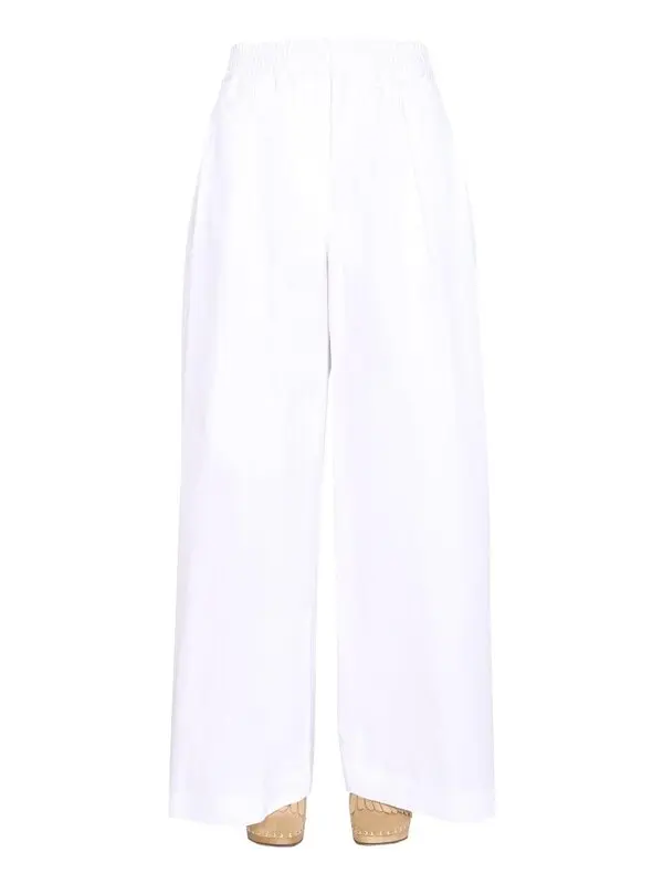 Aspesi Wide Leg Trousers - White