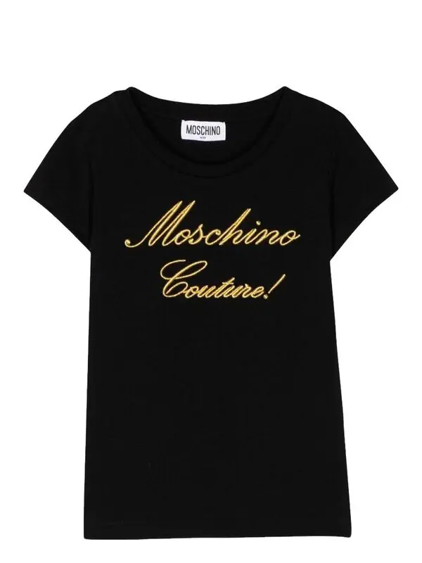 Moschino Short Sleeve Logo T-shirt - Black