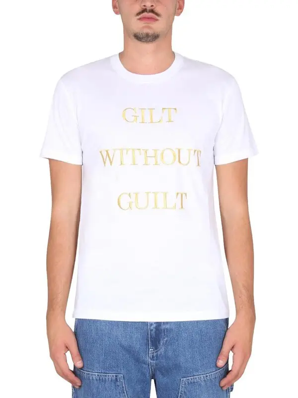 Moschino Guilt Without Guilt' T Shirt - White