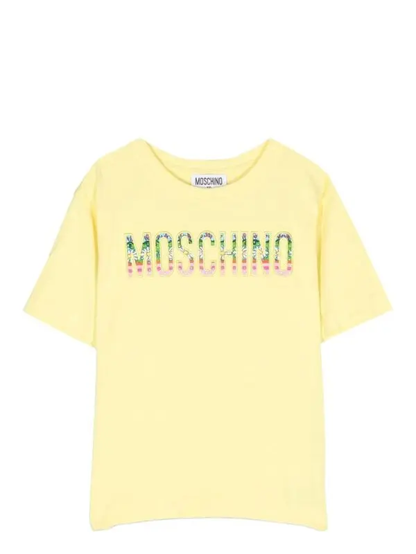 Moschino Maxi Logo T-shirt - Yellow