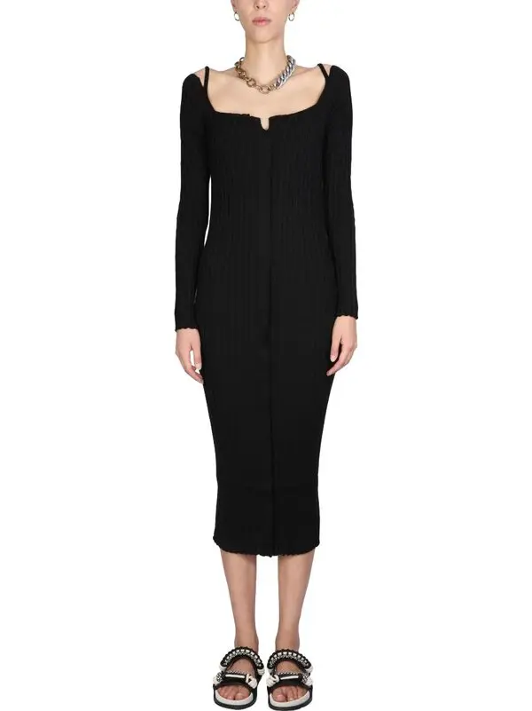Philosophy Di Lorenzo Serafini Midi Dress - Black