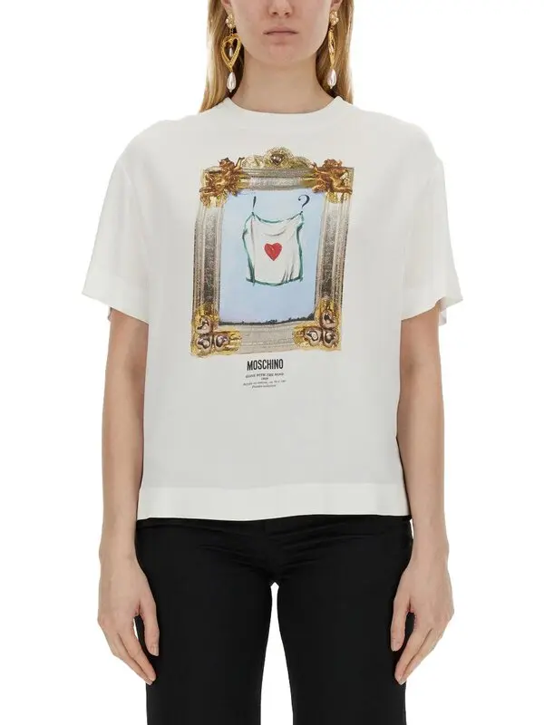 Moschino Printed T-shirt - White