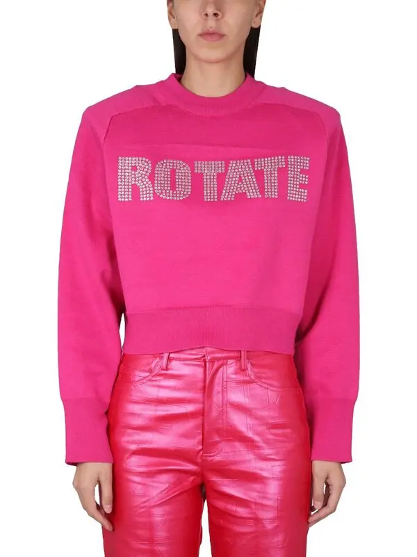 Remain Birger Christensen Logo Sweatshirt - Fuchsia