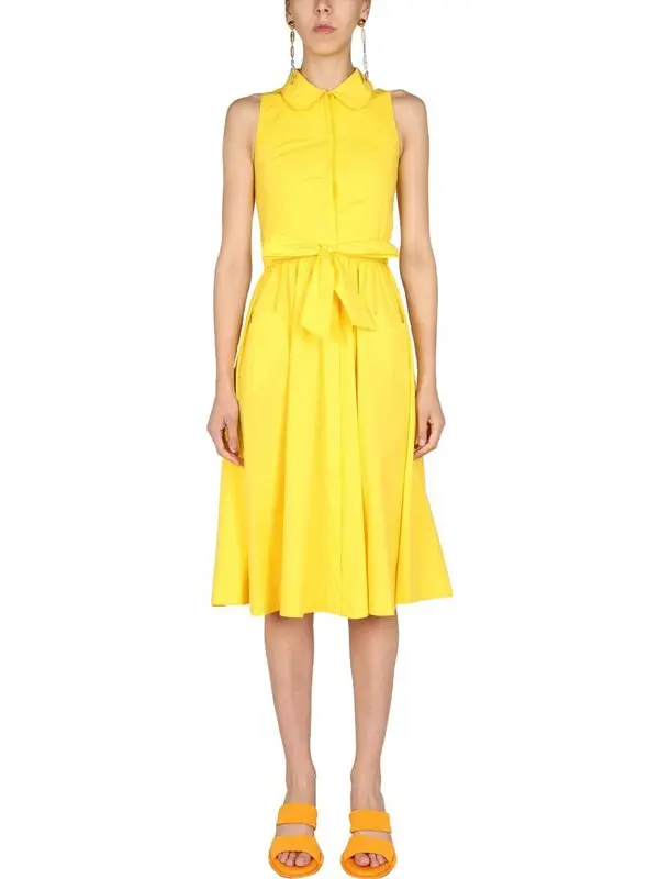 Moschino Heart Pockets Dress - Yellow