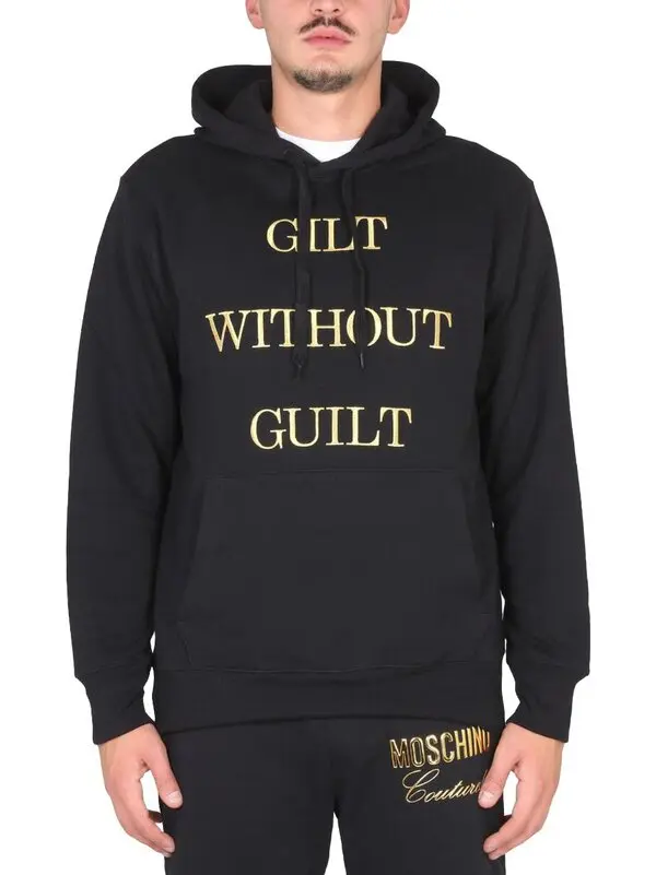 Moschino Hooded Sweatshirt - Black