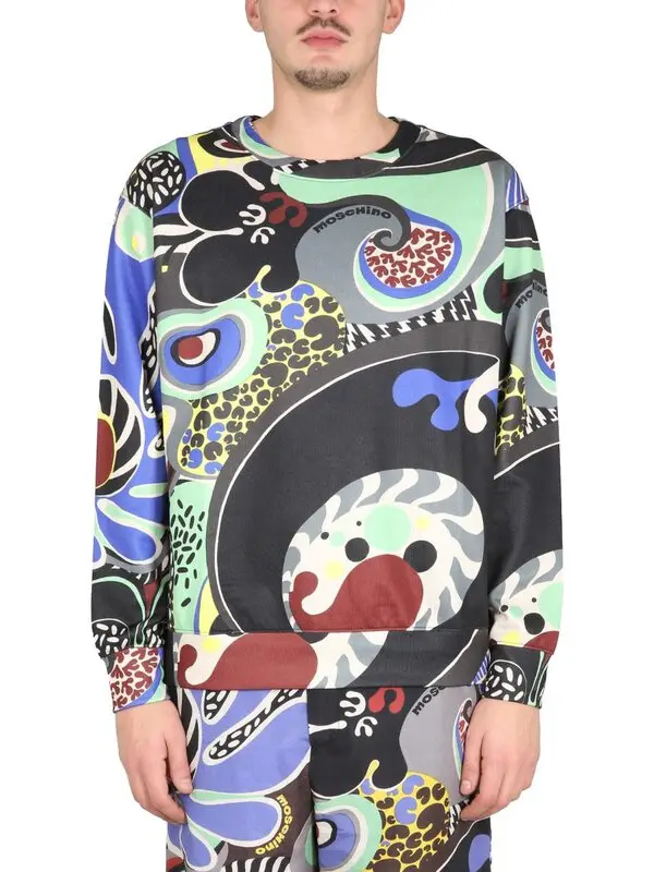 Moschino Psychedelic Print Sweatshirt - Multicolour