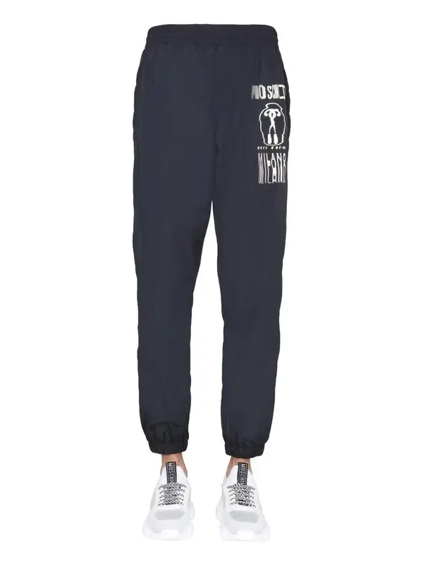 Moschino Nylon Jogging Pants - Black