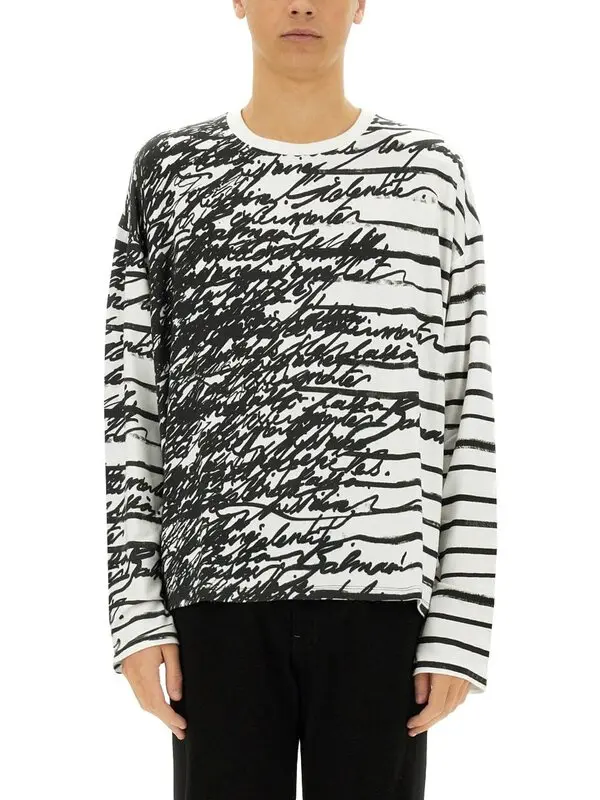 Balmain Love Letter' T Shirt - Multicolour