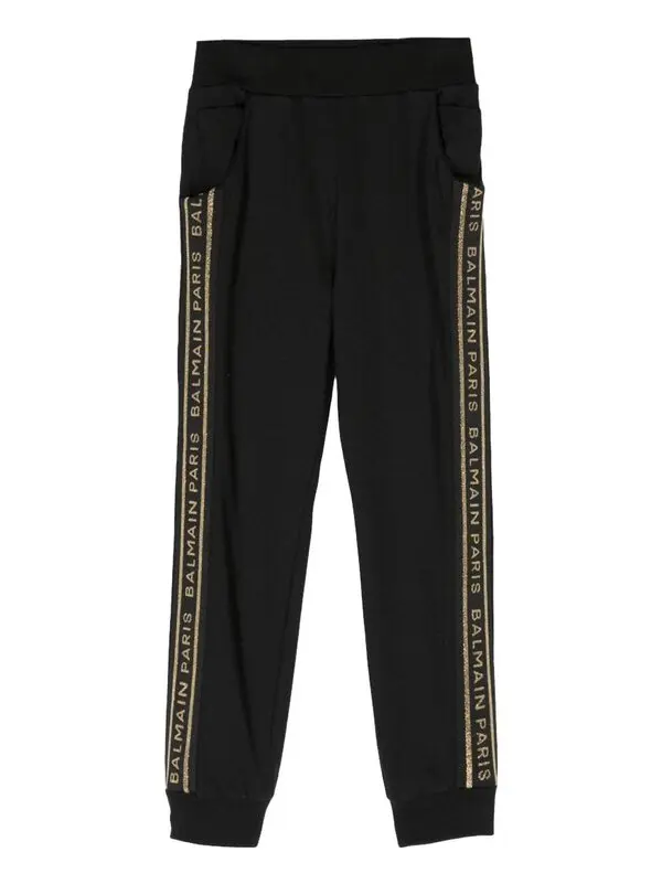 Balmain Jogger With Side Logo Band - Black