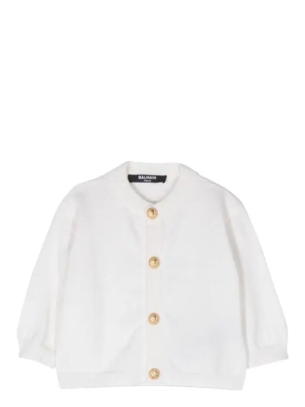 Balmain Buttoned Cardigan - White