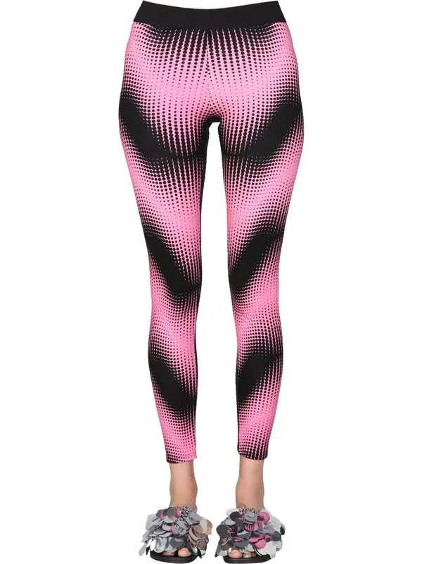 Rabanne Leggings With Logo Band - Pink