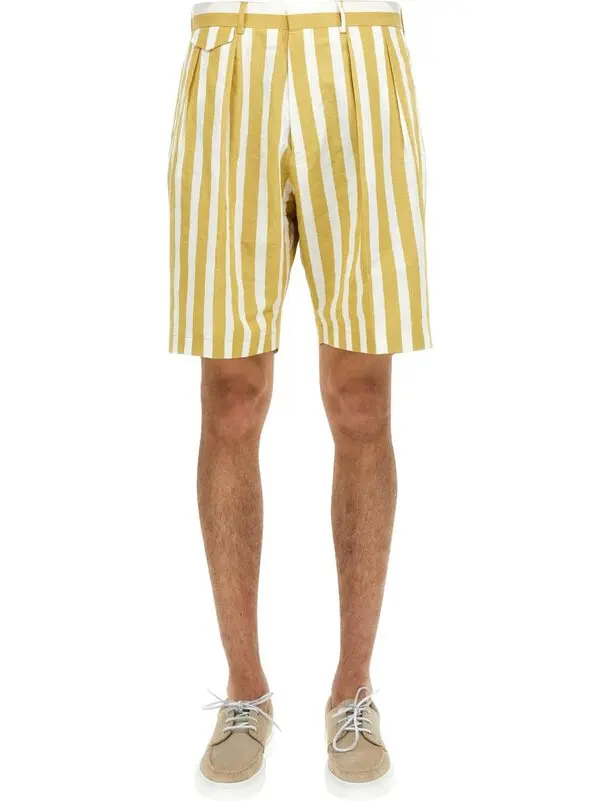 Paul Smith Deckchair Stripe Bermuda - Yellow