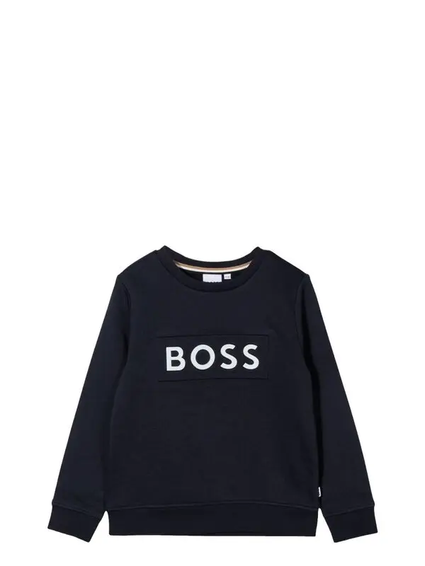 BOSS Logo Crewneck Sweatshirt - Blue