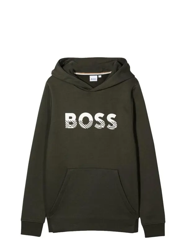 BOSS Logo Hoodie - Green