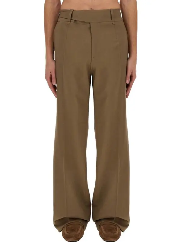 Dolce & Gabbana Tailored Virgin Wool Pants - Beige