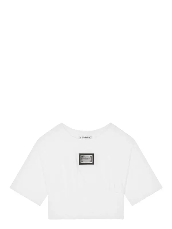 Dolce & Gabbana Logo Plate T-shirt - White