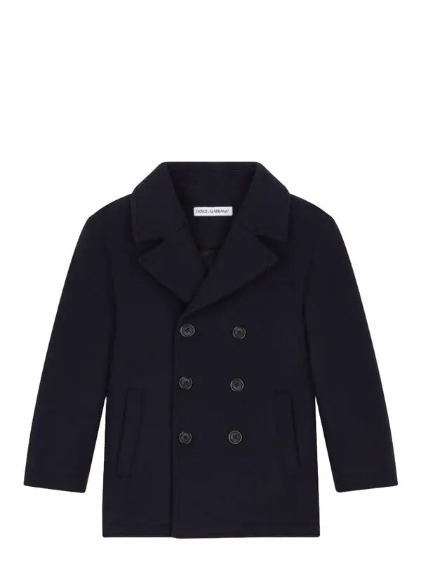 Dolce & Gabbana Double-breasted Pea Coat - Blue