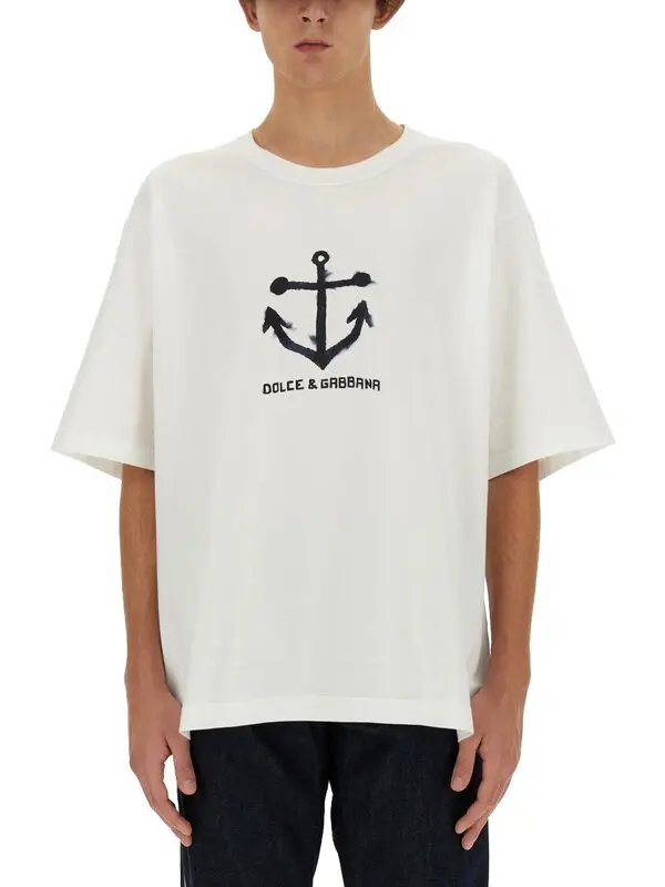 Dolce & Gabbana T Shirt With Logo - White