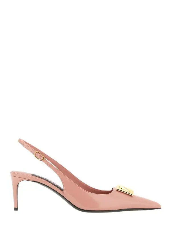 Dolce & Gabbana Leather Slingback Heels - Pink
