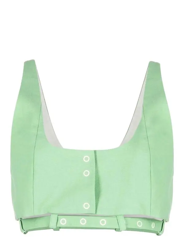GANNI Crop Top - Green
