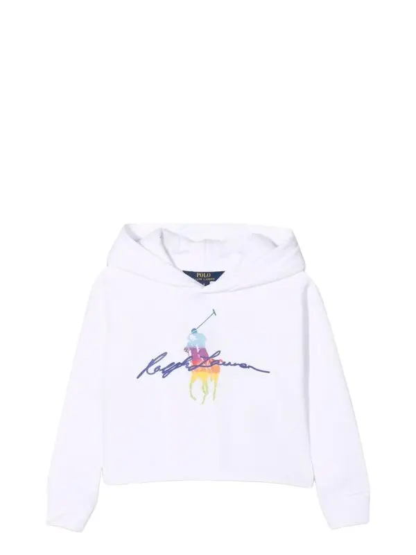 Polo Ralph Lauren Knit Hooded Sweatshirt - White