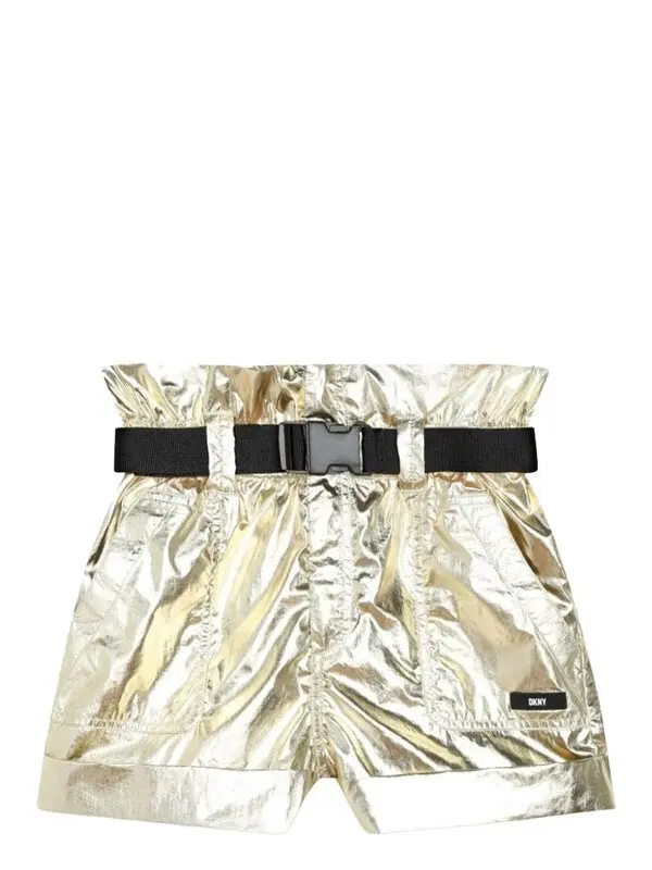 Dkny Belted Shorts - Yellow