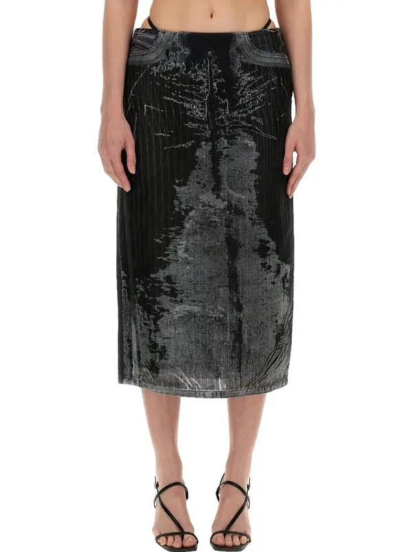 DIESEL® Non-denim Skirt - Black