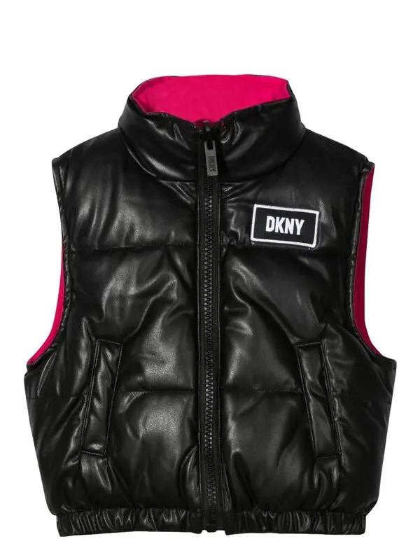 Dkny Sleeveless Down Jacket - Black