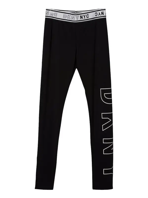 Dkny Leggings Con Stampa - Black