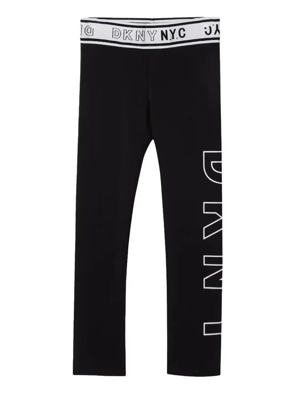 Dkny Leggings Con Stampa - Black