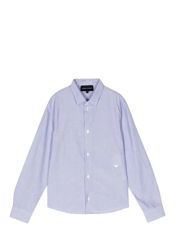 Emporio Armani Long Sleeve Shirt - Azure