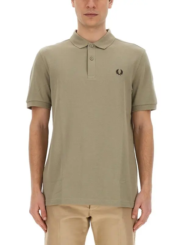 Fred Perry Polo With Logo - Beige