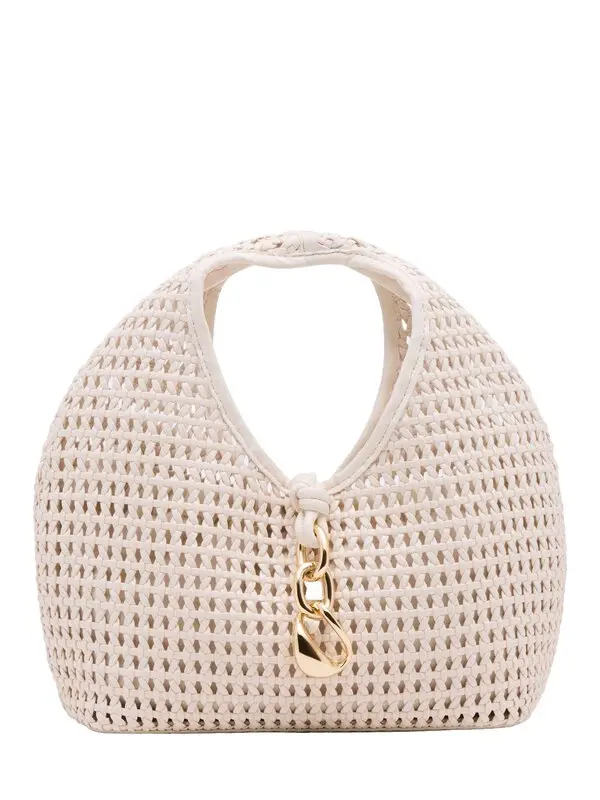 Dolce Vita Dahlia Woven Handbag - Ivory