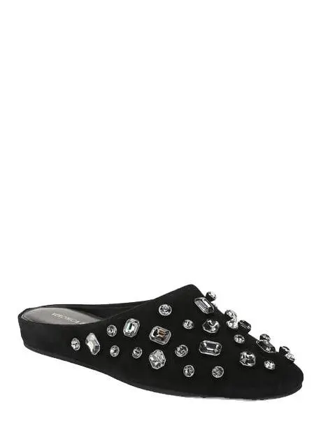 Veronica Beard Narcisa Crystal Embellished Mule - Black