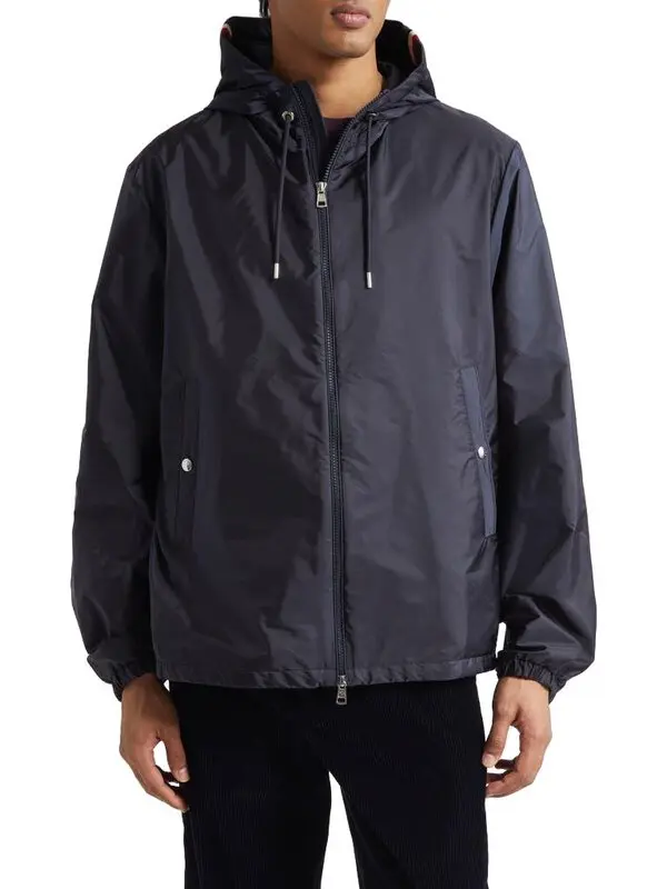 Moncler Grimpeurs Water Repellent Nylon Jacket - Navy