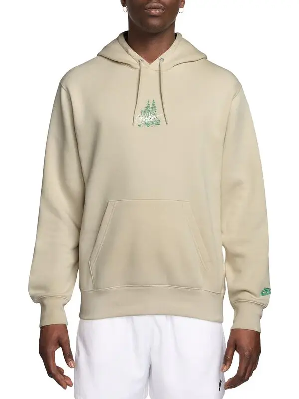 Nike Hooded Fleece Sweatshirt - Light Khaki/stadium Green